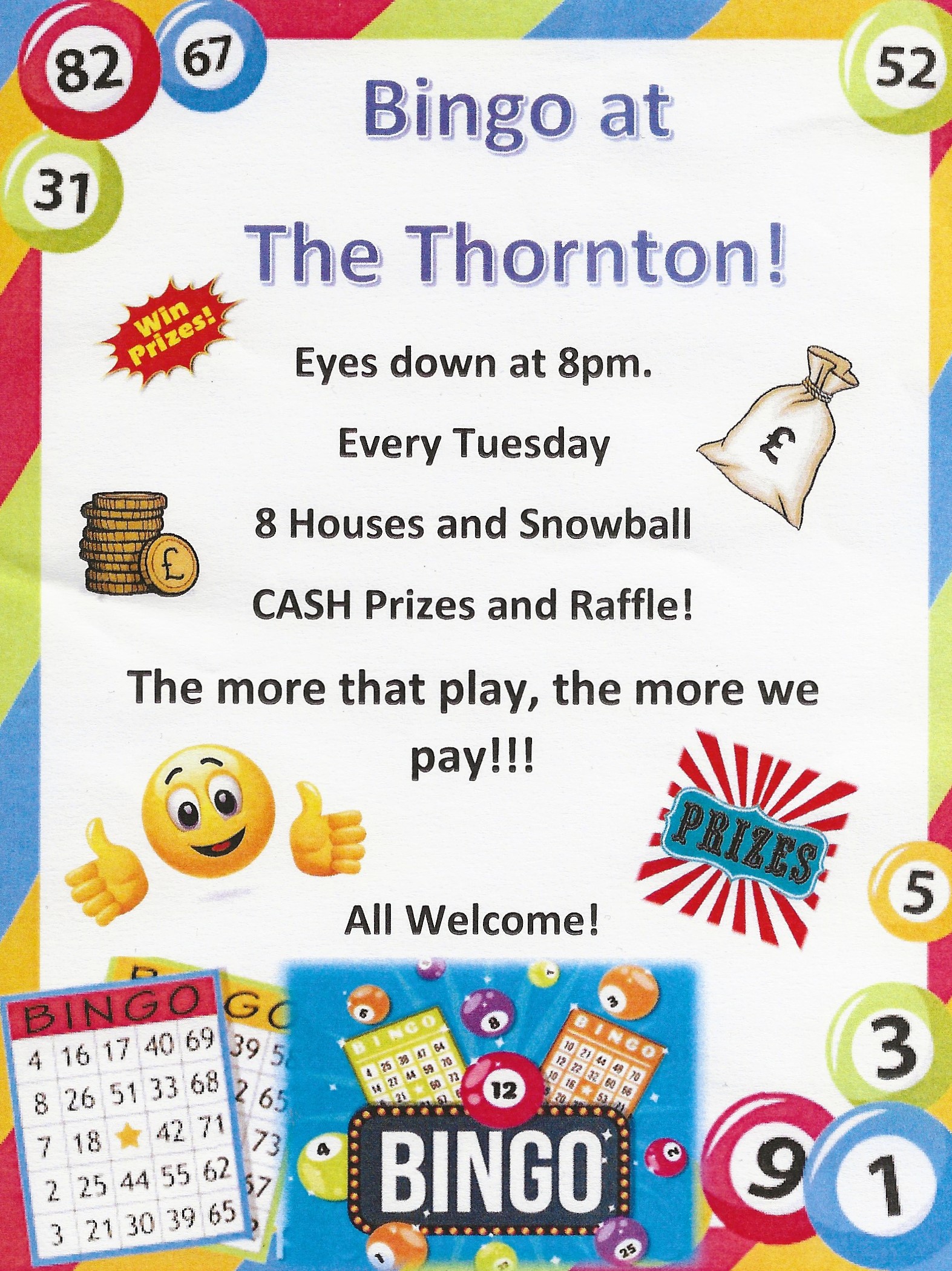 Bingo at The Thornton – Thornton