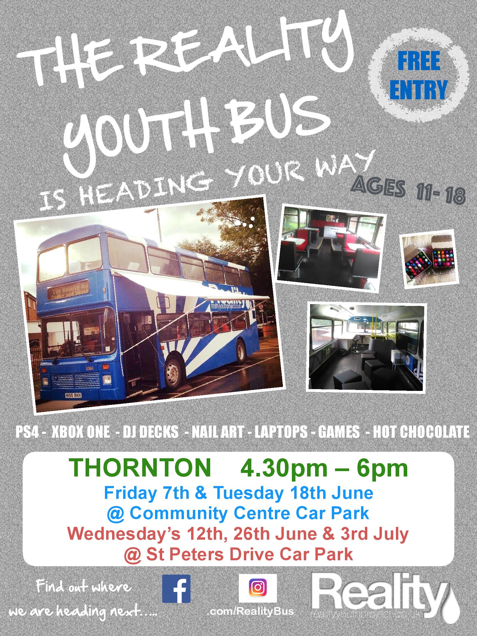 The Reality Youth Bus arrives at Thornton – Thornton