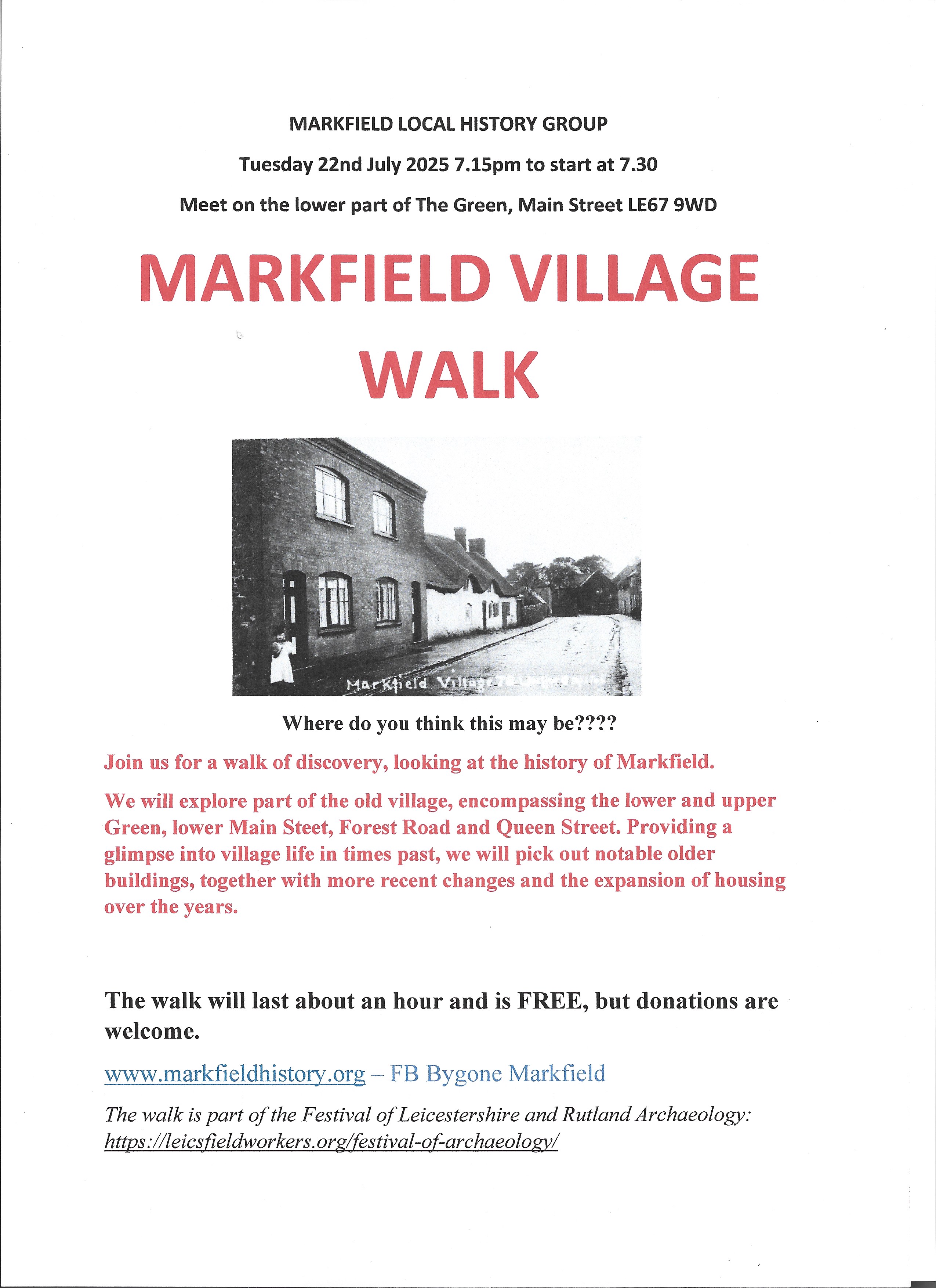 Markfield History Society – Thornton
